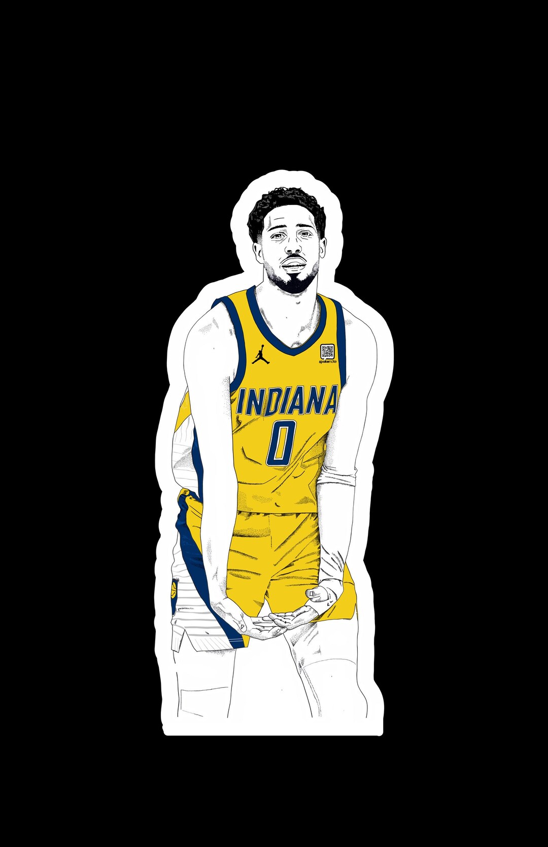 Tyrese Haliburton Big Balls Celebration Sticker Matte - Etsy
