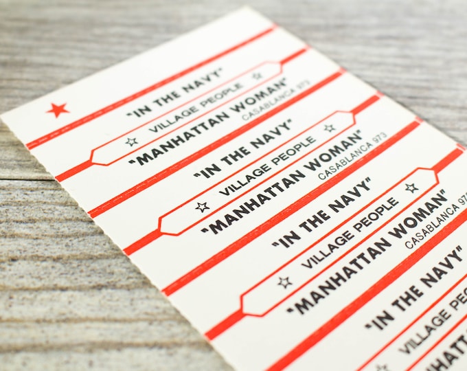 Vintage Jukebox Record Labels / Title Strips Mixed Lot of 100 From 70's ...