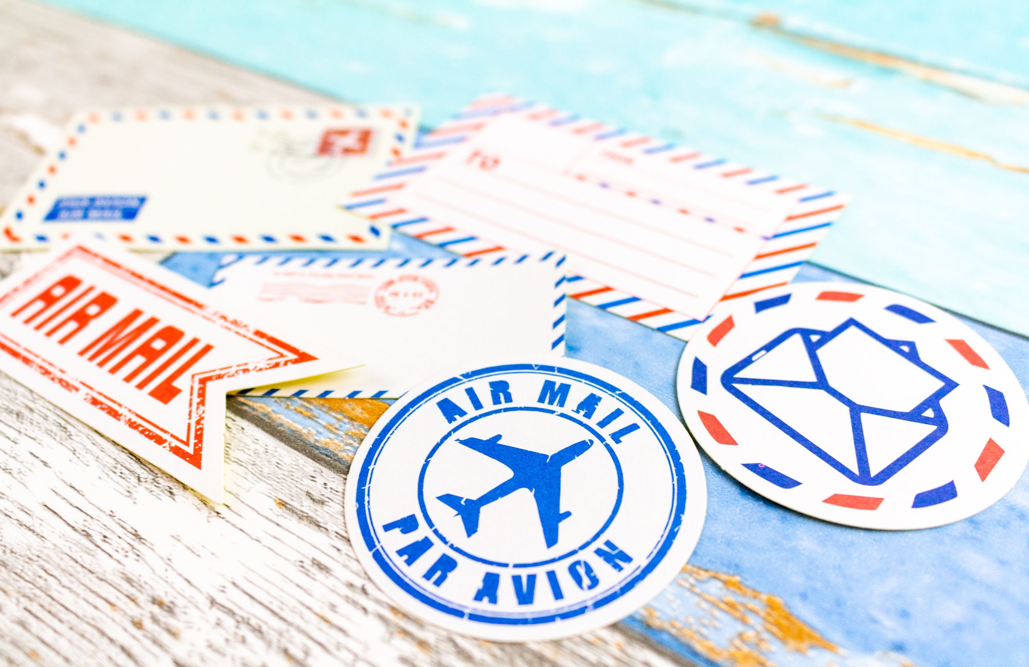 Vintage Via Air Mail Stickers Letters Par Avion Postage Paper - Etsy.de