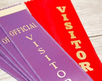 Award Ribbon Vice President Executive Vintage Name Tag, Contest, White ...