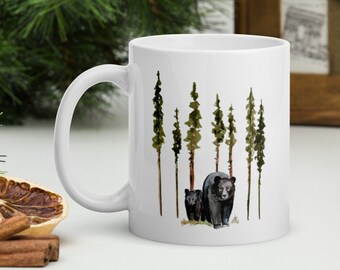 Rustic Moose Art Print Floral Woodland Animal Decor Forest - Etsy