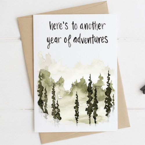 Here's to Another Year of Adventures Rustic Anniversary - Etsy