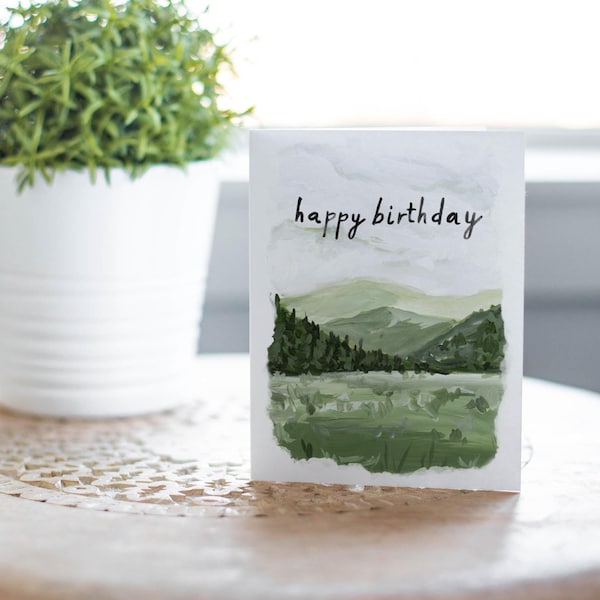 Nature Birthday Card - Etsy