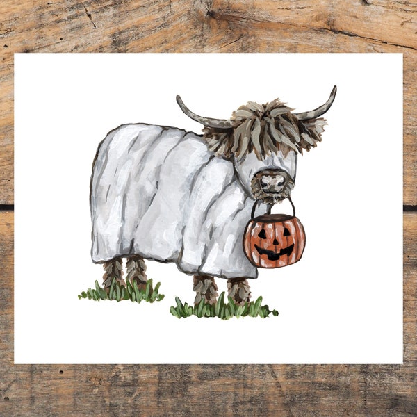 Ghost Cow Art Print - Etsy