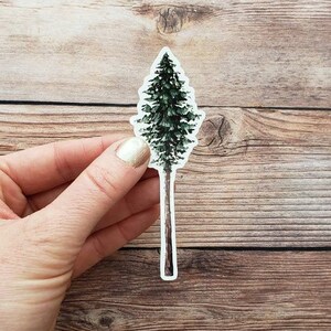 Pine Tree Vinyl Sticker Woodland Water Bottle Sticker Tree | Etsy