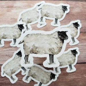 Sheep Vinyl Sticker Rustic Water Bottle Sticker Farmhouse | Etsy