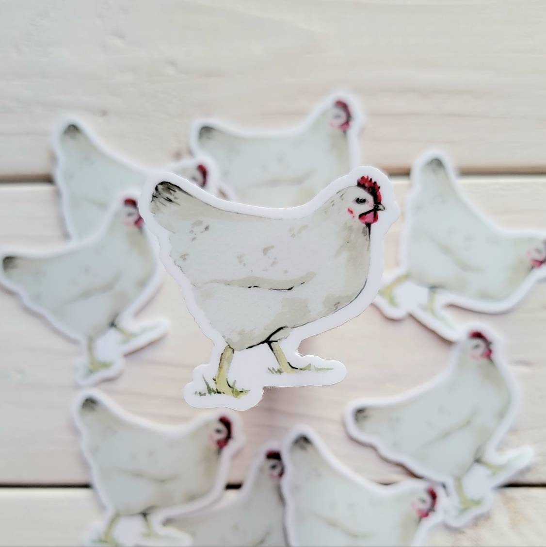 Chicken Vinyl Sticker Water Bottle Sticker Laptop Sticker - Etsy