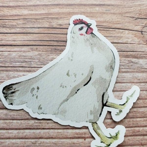 Chicken Vinyl Sticker Water Bottle Sticker Laptop Sticker | Etsy