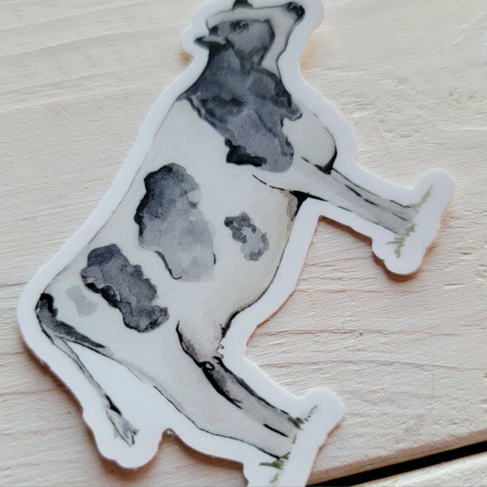 Cow Vinyl Sticker, Farm Animal Water Bottle Sticker, Cute Animal Laptop ...