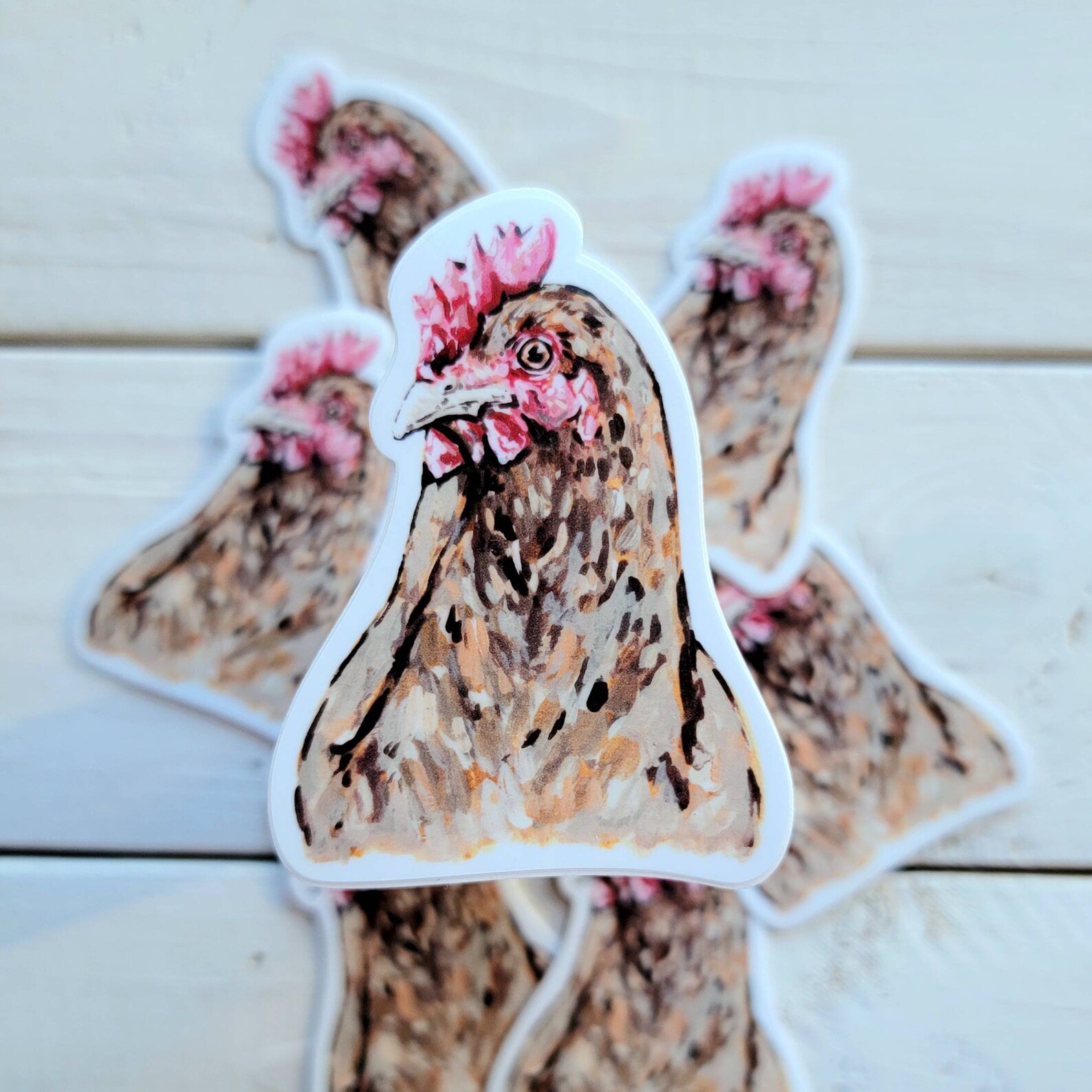 Chicken Vinyl Sticker Water Bottle Sticker Laptop Sticker - Etsy