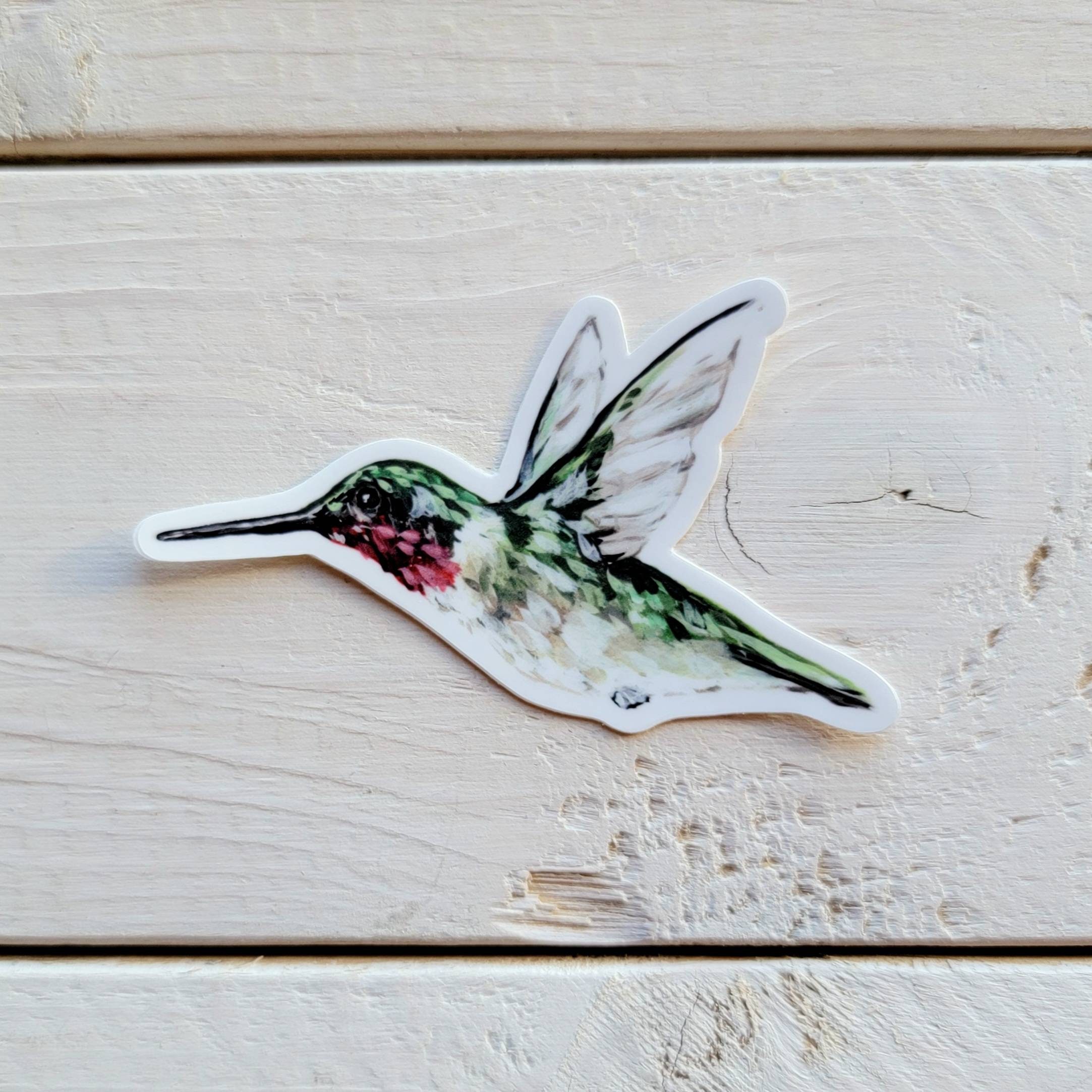 Hummingbird Sticker Vinyl Bird Sticker Laptop Sticker - Etsy