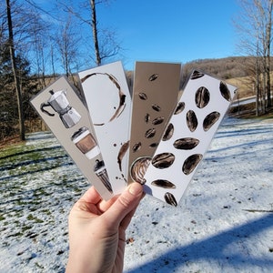 Coffee Bean Bookmark, Barista Coffee Lover Bookmark, Book Lover Gift - Etsy