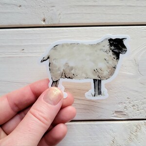 Sheep Vinyl Sticker, Rustic Water Bottle Sticker, Farmhouse Laptop ...