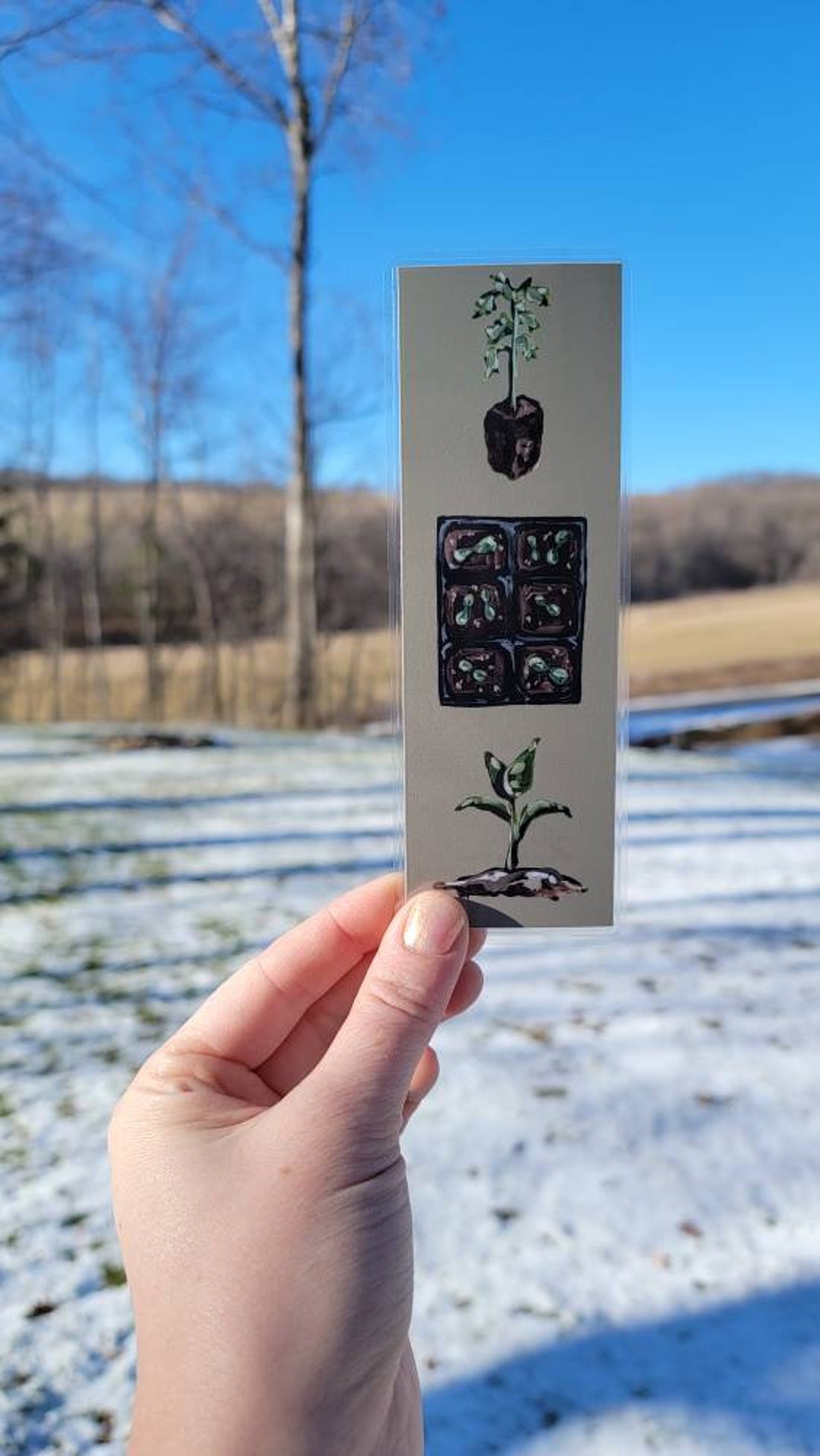 Gardener Rustic Bookmark, Plant Growing Bookmark, Book Lover Gift - Etsy