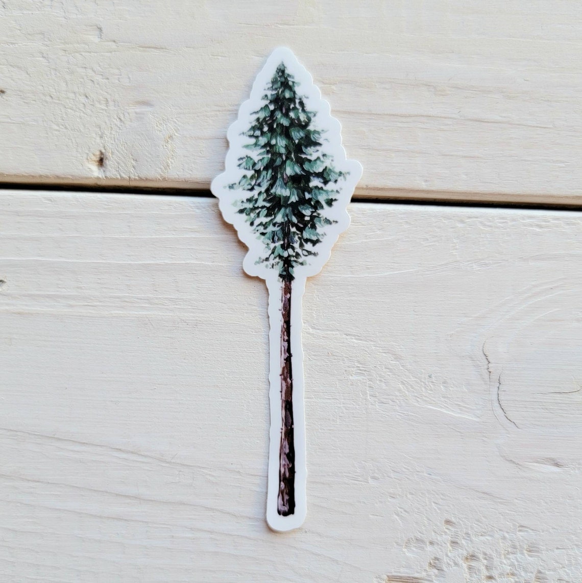 Pine Tree Vinyl Sticker Woodland Water Bottle Sticker Tree - Etsy