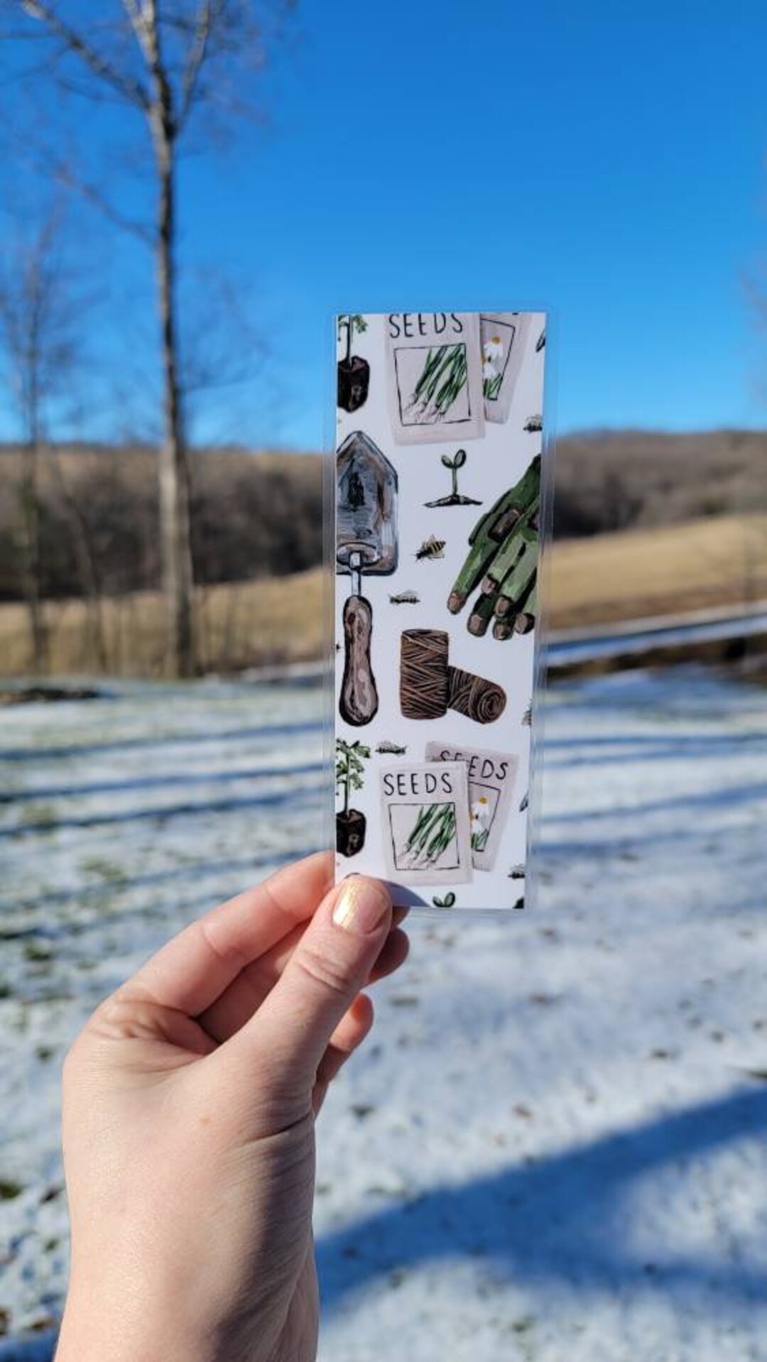 Gardening Love Bookmark, Rustic Garden Bookmark, Nature Bookmark, Book ...