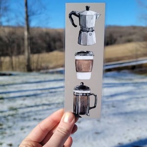Coffee Lovers Bookmarks Set of Four, Coffee Lover, Barista Gift, Latte ...