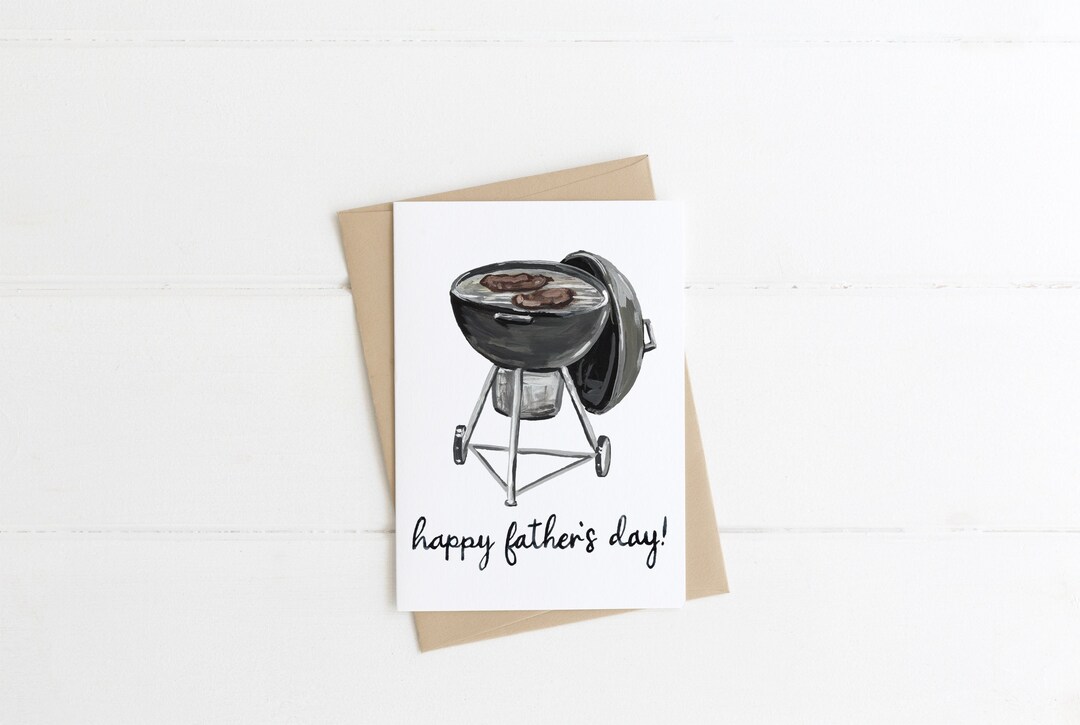 Happy Fathers Day Greeting Card, Grill Fathers Day, Dad Card, Grilling ...