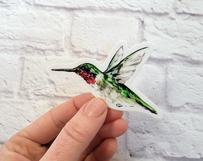 Hummingbird Sticker Vinyl Bird Sticker Laptop Sticker - Etsy