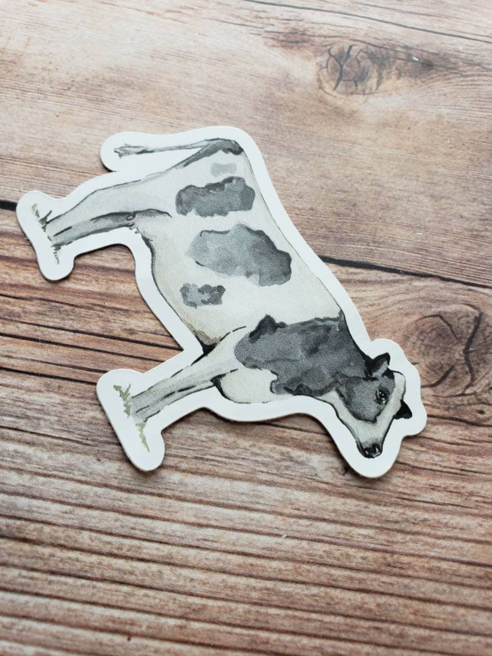 Cow Vinyl Sticker Farm Animal Water Bottle Sticker Cute | Etsy