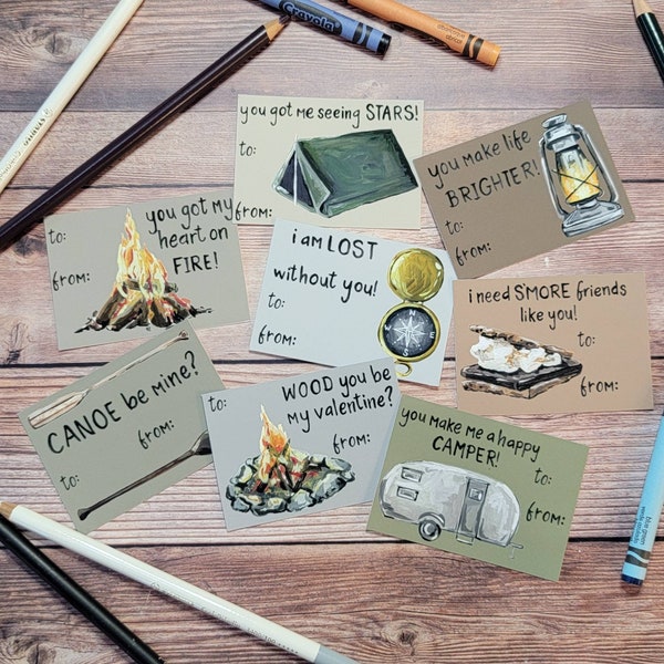 Camping Card - Etsy