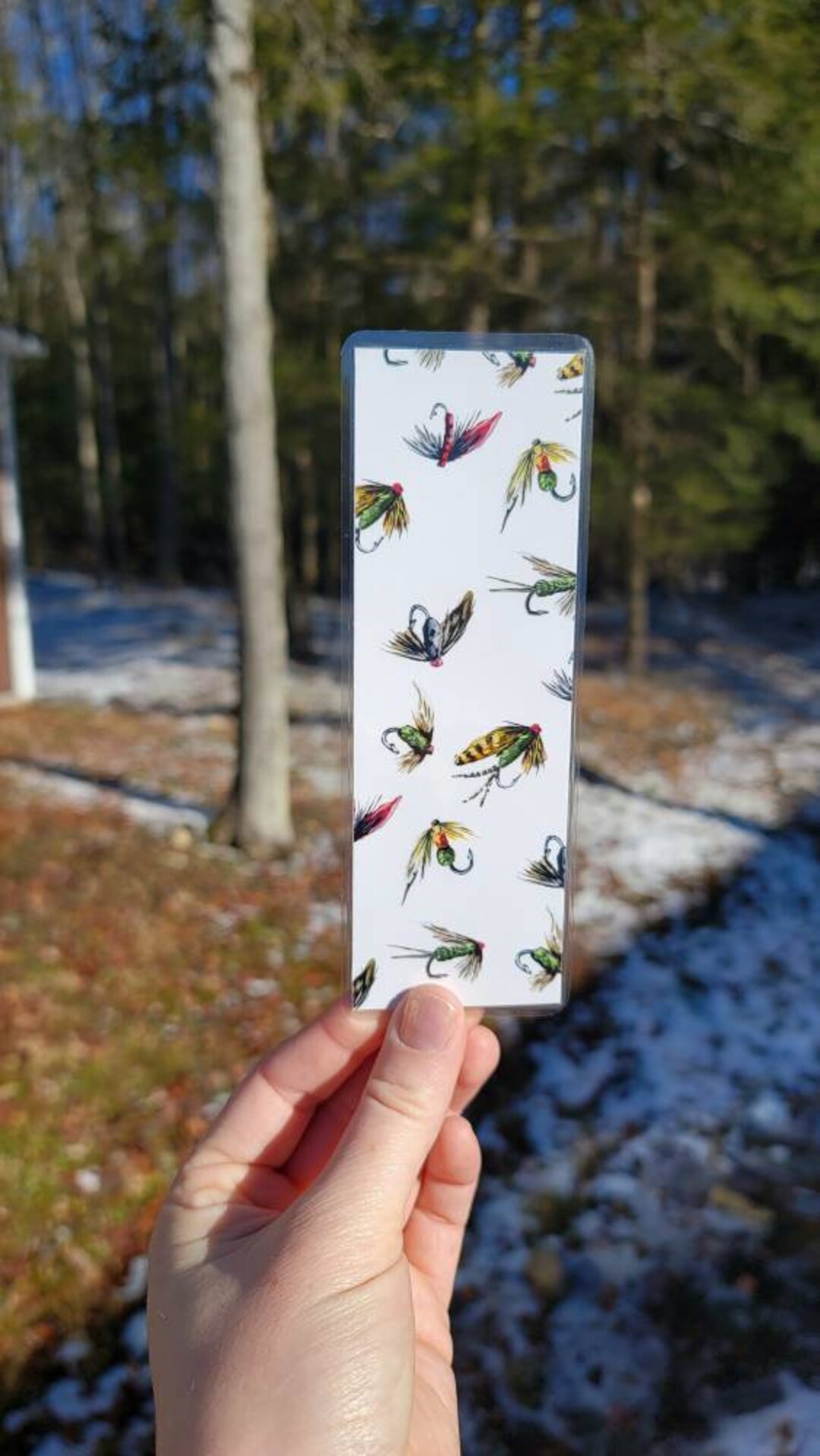 Fly Fishing Bookmark, Rustic Fishing Bookmark, Book Lover Present ...