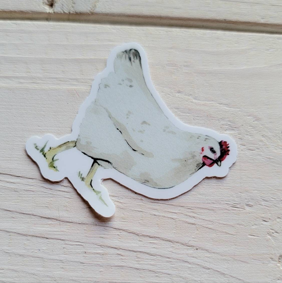 Chicken Vinyl Sticker Water Bottle Sticker Laptop Sticker - Etsy
