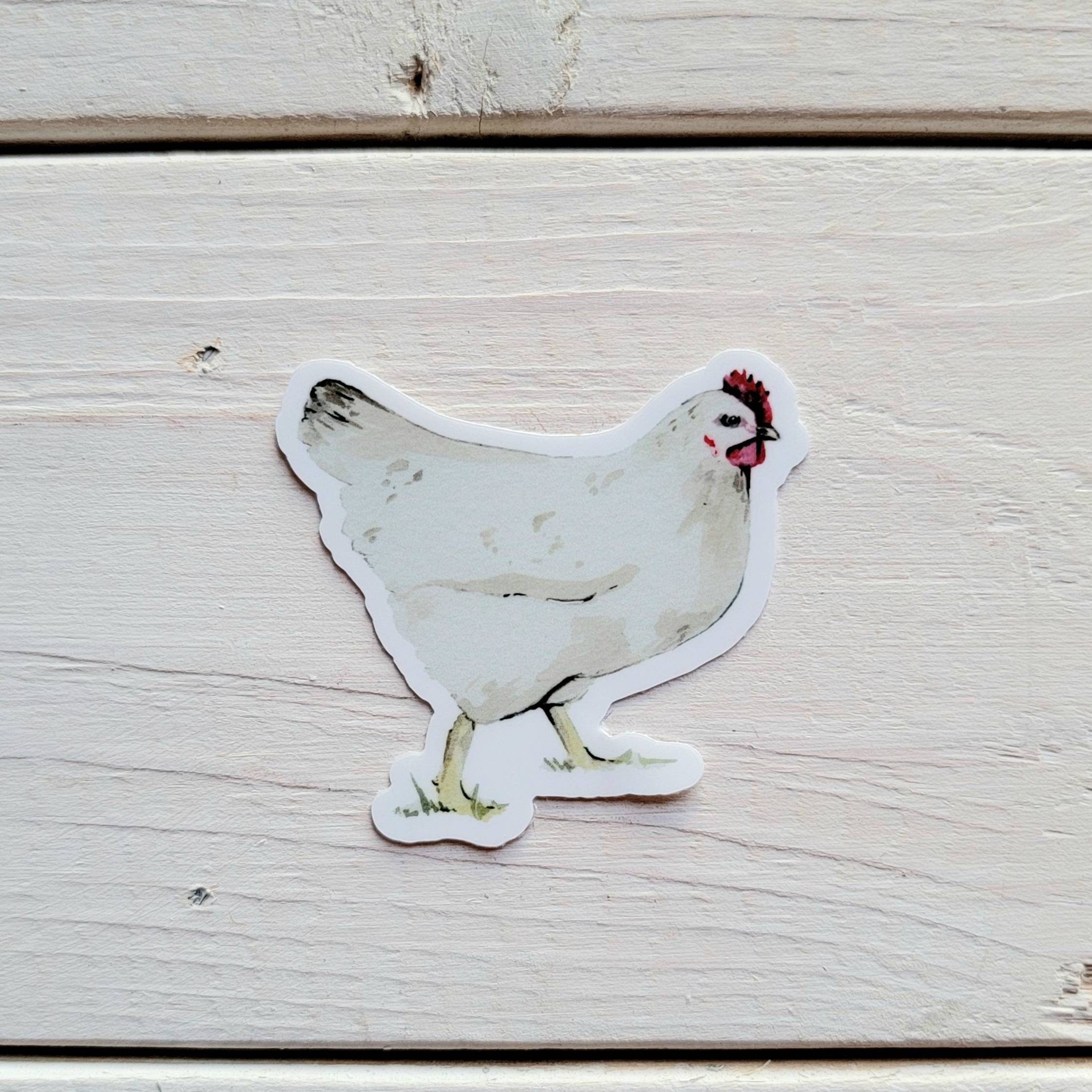 Chicken Vinyl Sticker Water Bottle Sticker Laptop Sticker - Etsy