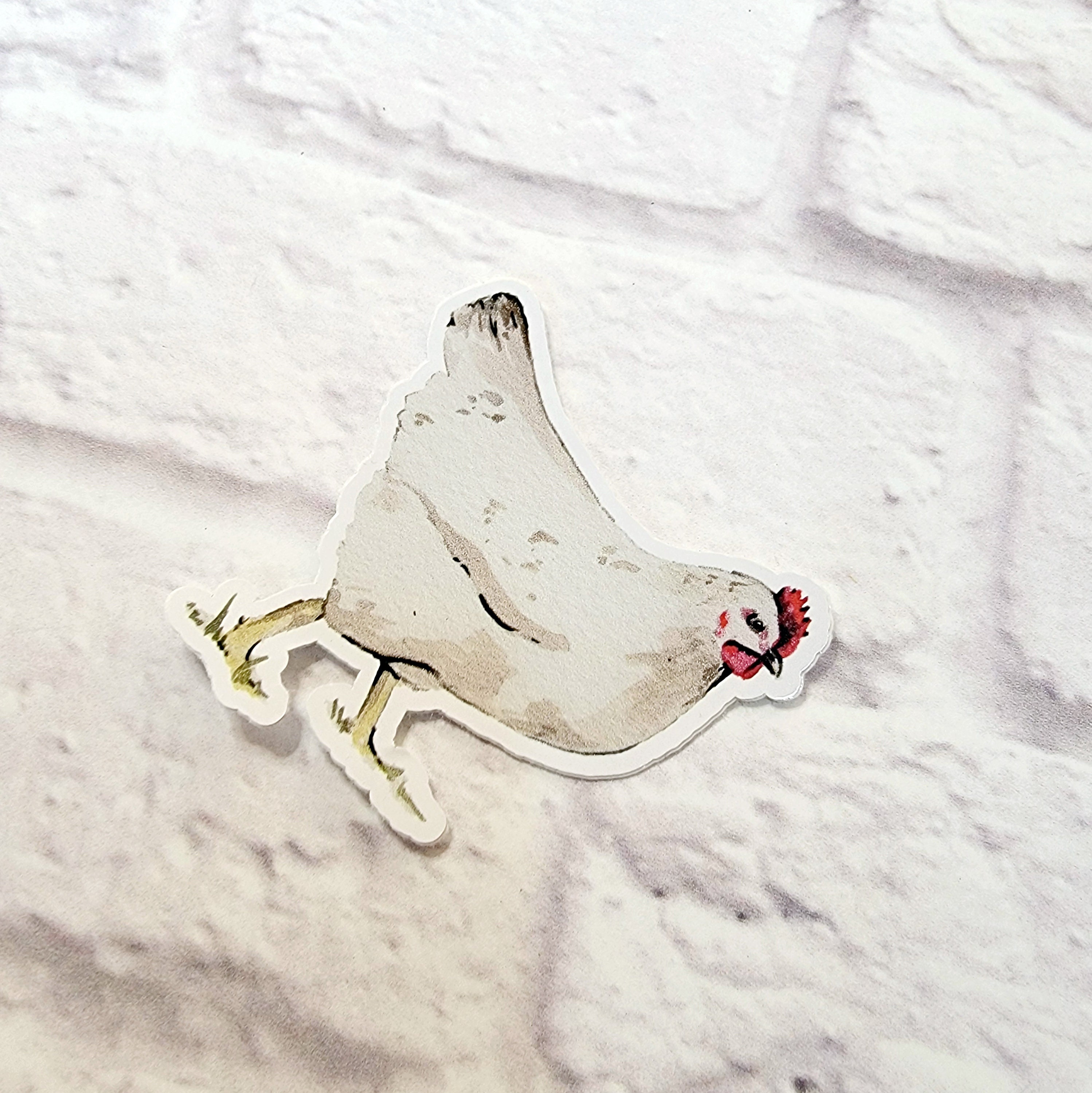 Chicken Vinyl Sticker Water Bottle Sticker Laptop Sticker | Etsy