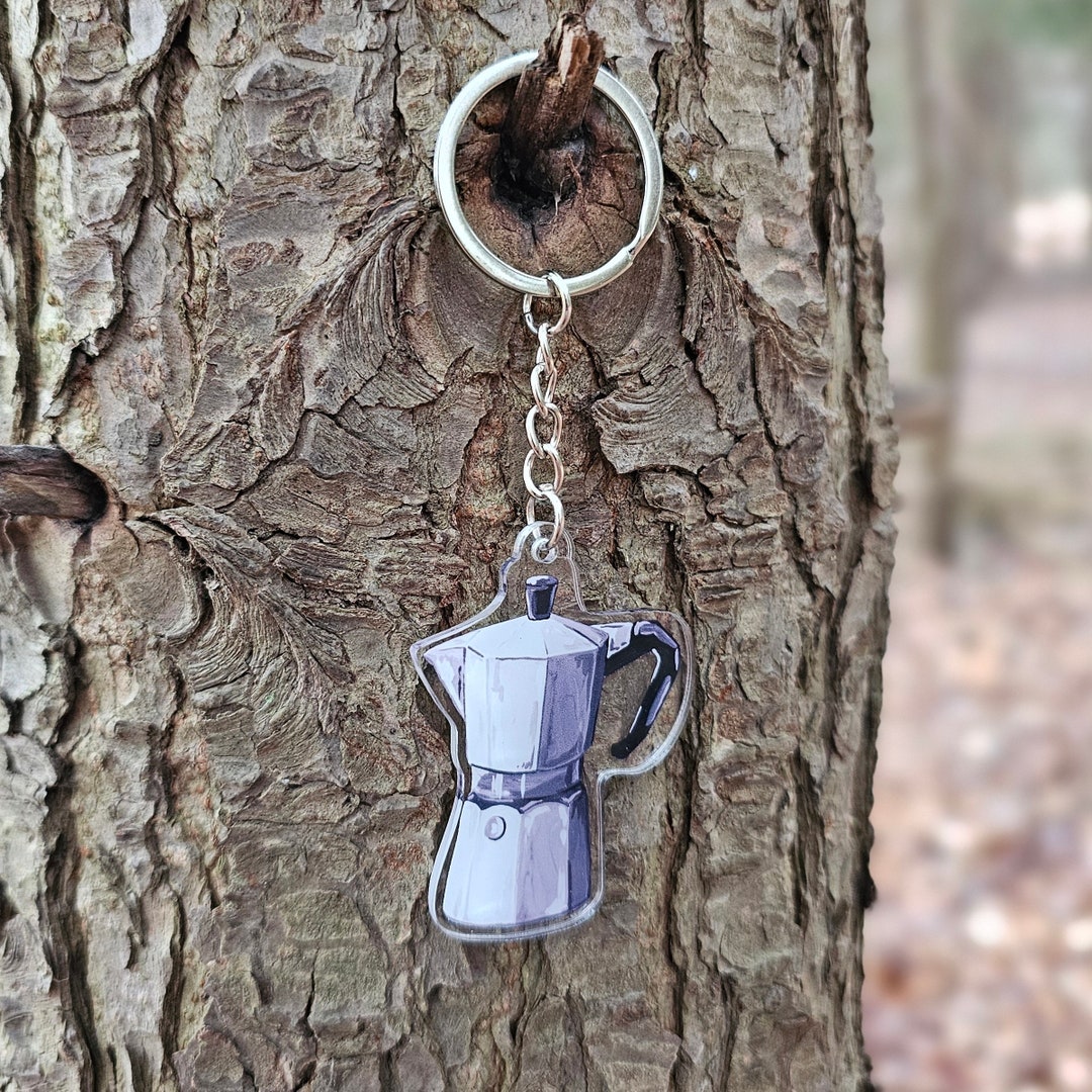 Moka Pot Coffee Maker Acrylic Keychain, Gift for Coffee Lover - Etsy