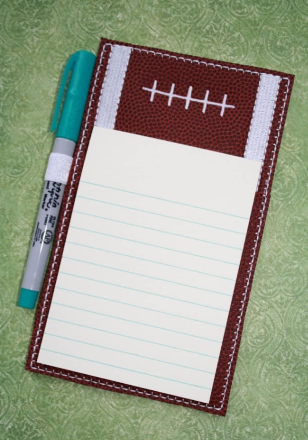 Digital Download Jumbo Football Notepad Holder Embroidery - Etsy