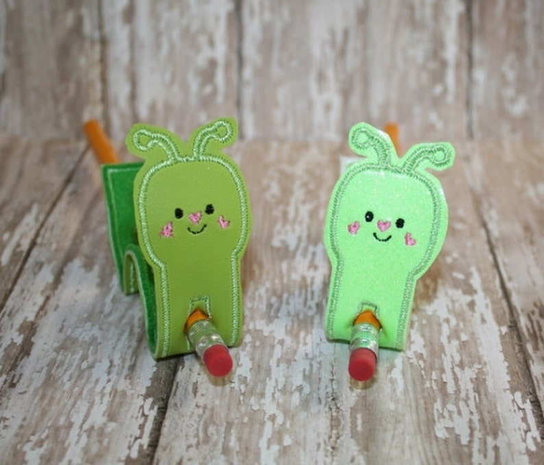 Digital Download Inchworm Lollipop or Pencil Topper in the Hoop ...