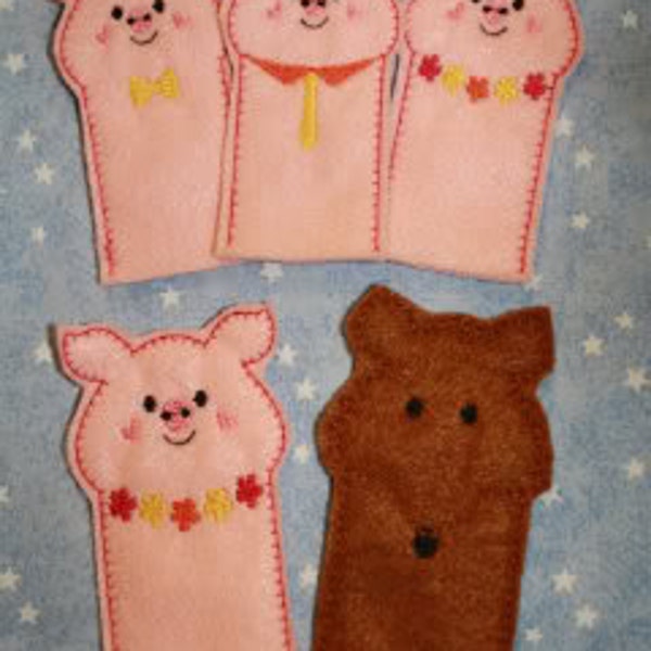 Finger Puppets Machine Embroidery - Etsy