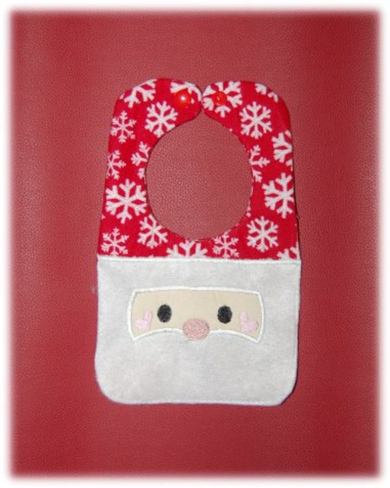 Digital Download 6x10 Santa Bib Embroidery Machine Design for the 6x10 ...