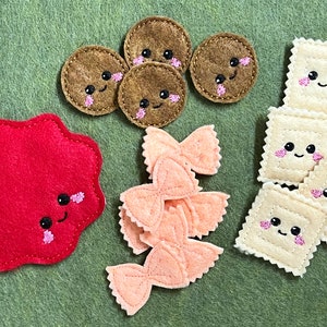 Happy Pasta and Meatballs Felt Play Food in the Hoop Embroidery Machine ...