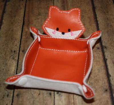 Digital Download Fox Tray Embroidery Machine Design for the - Etsy