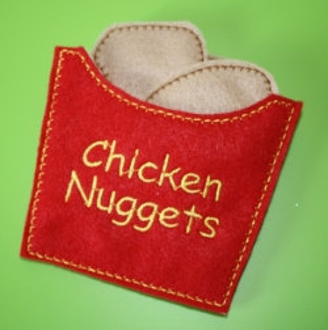 Digital Download Chicken Nuggets Felt Play Food Embroidery Machine ...