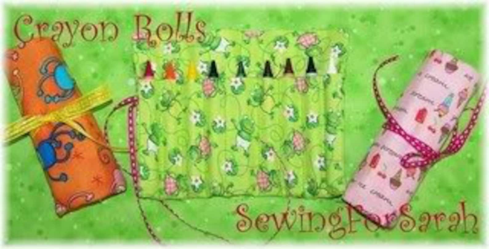 Digital Download Crayon Roll Embroidery Machine Design for the 5x7 Hoop ...