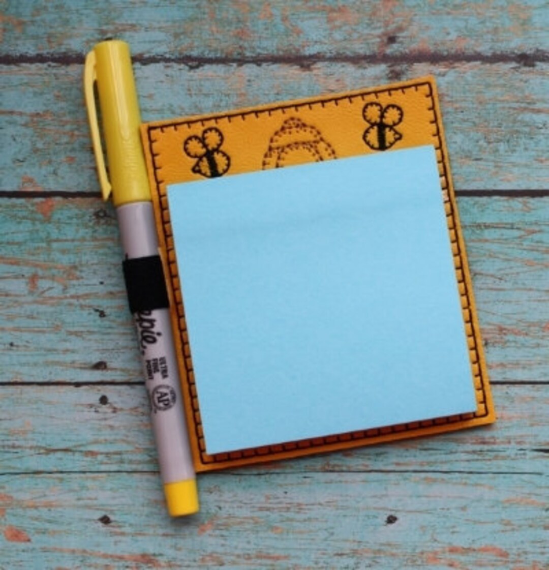 Digital Download Bees Sticky Notepad Holder Embroidery Machine Design ...