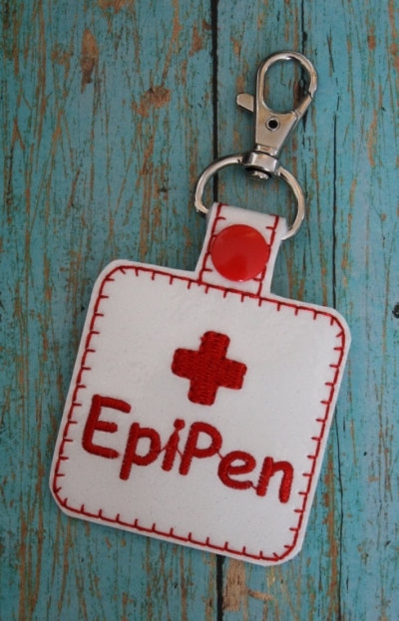 Digital Download Epipen Mini Bag Tag Embroidery Machine Design - Etsy