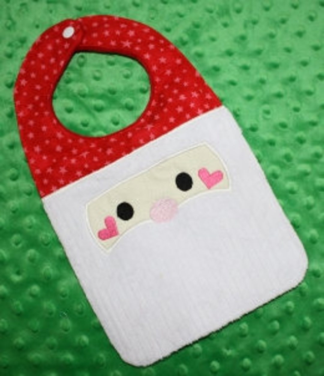 Digital Download Santa Claus Bib Machine Embroidery Design for the 7x12 ...