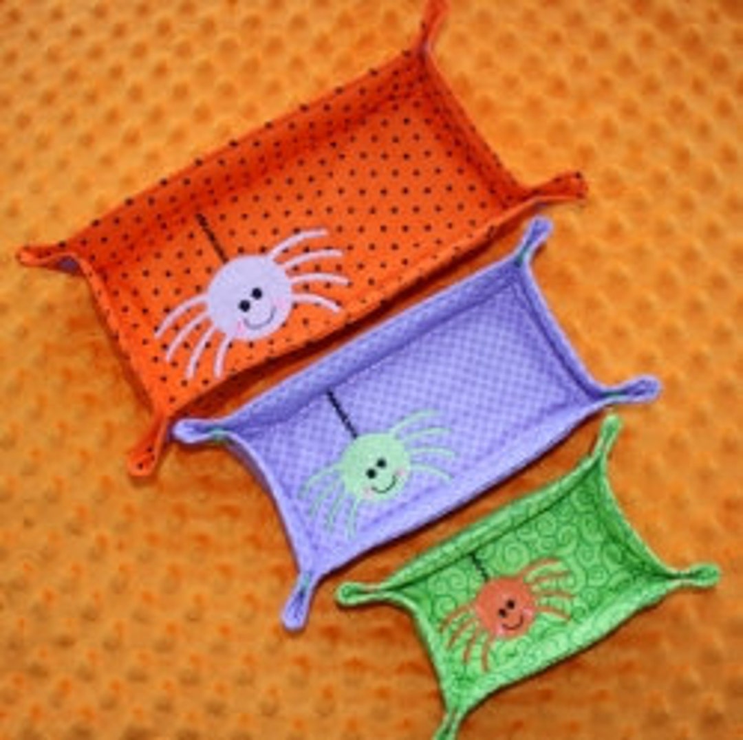 Digital Download Spider Fabric Snap Trays Embroidery Machine Design for ...