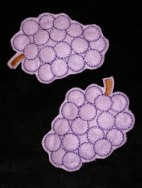 Digital Download Grapes Felt Play Food Embroidery Machine | Etsy