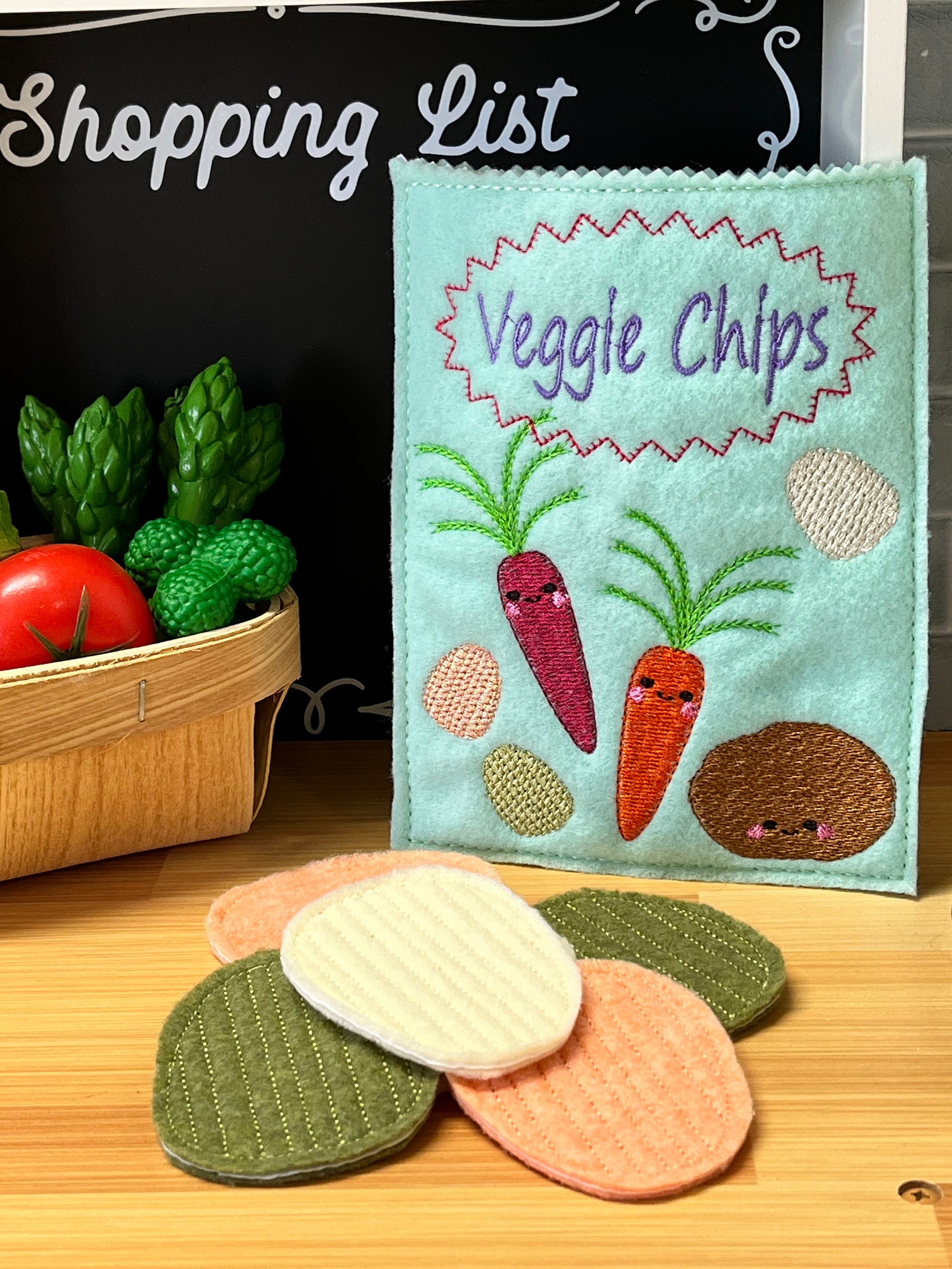 Embroidery Machine Design in the Hoop Veggie Chips - Etsy