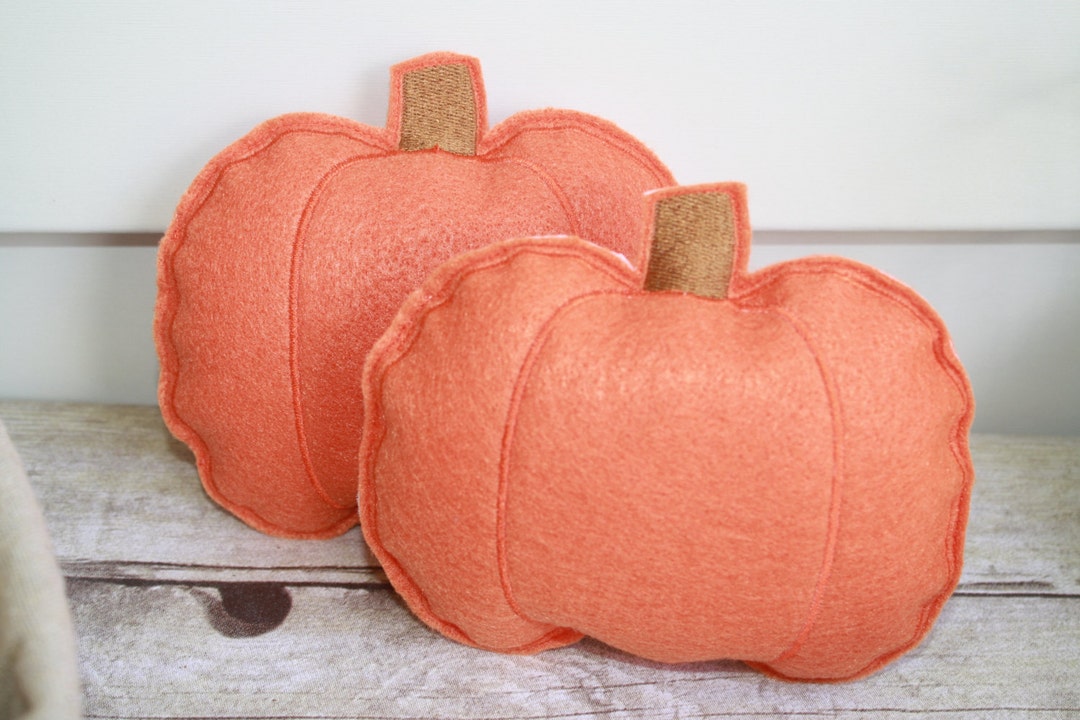 Felt Pumpkin in the Hoop Embroidery Machine Design for the 4x4 or 5x7 ...