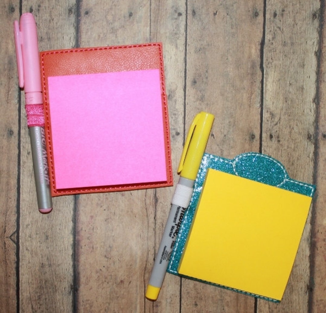 Digital Download Two Variations Blank Sticky Notepad Holders Embroidery ...