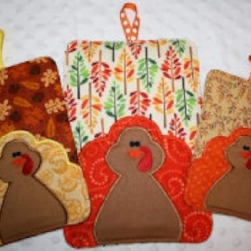 Applique Potholders - Etsy