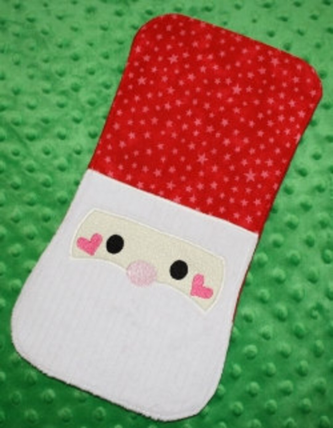 Digital Download Santa Claus Burp Pad Machine Embroidery Design for the ...