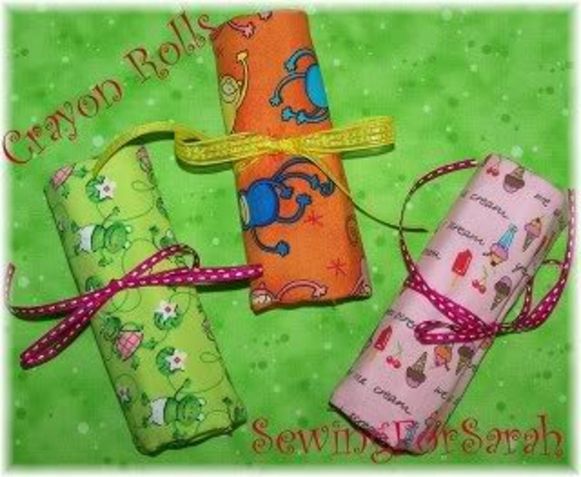 Digital Download Crayon Roll Embroidery Machine Design for the 5x7 Hoop ...