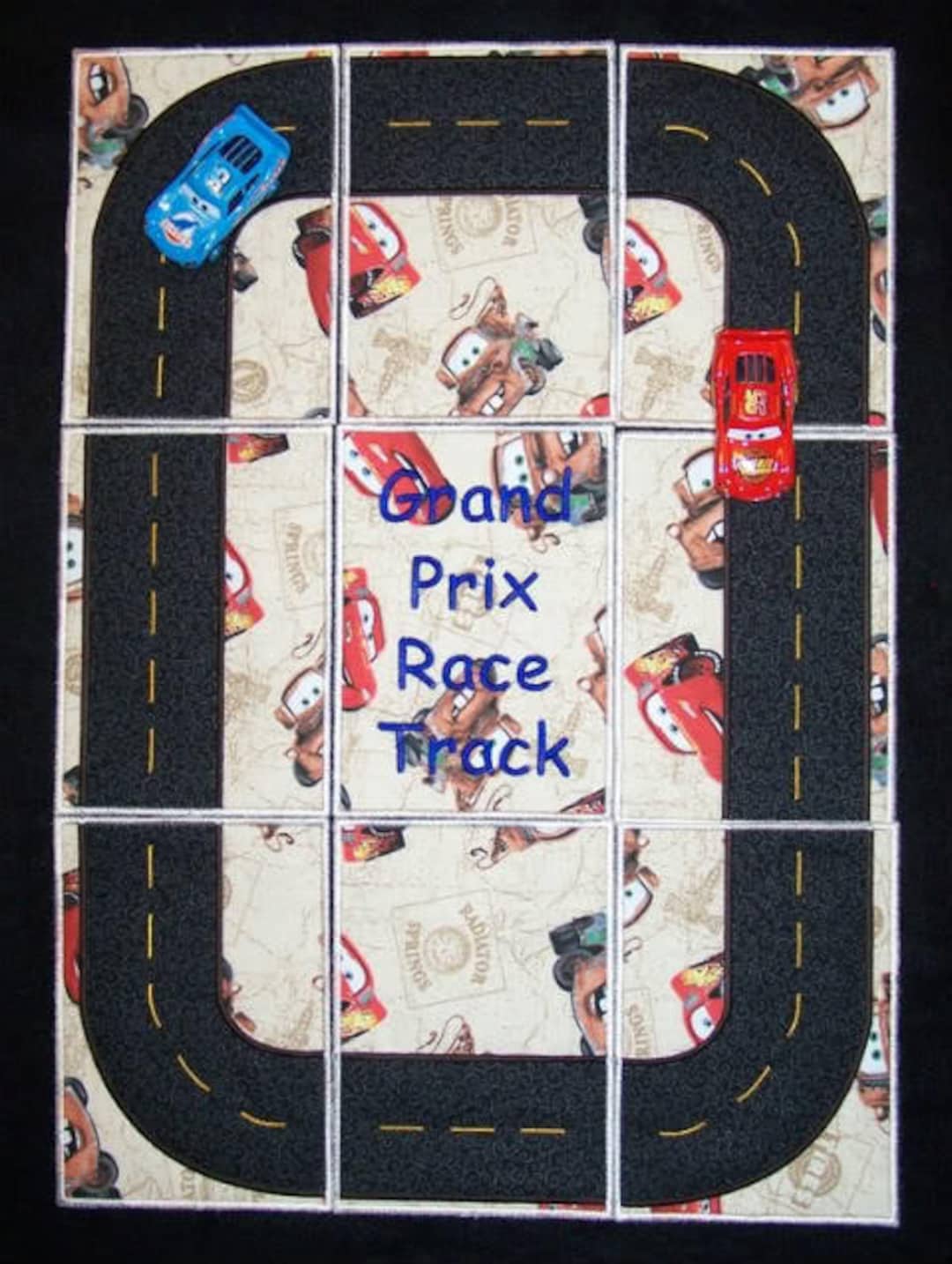 Digital Download Fabric in the Hoop Car Track Mat Pieces in the Hoop ...